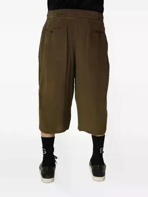 Dolce & Gabbana Pleated Silk Shorts
