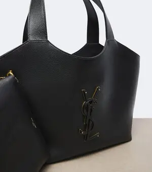 Saint Laurent Icare Medium Leather Shopper