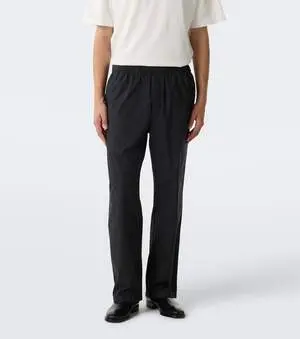 THE ROW Pascale Cotton And Silk Straight Pants