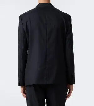 THE ROW Reda Chalk Stripe Wool Suit Jacket