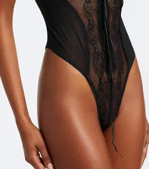Blumarine Sheer Lace Bodysuit