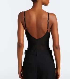 Blumarine Sheer Lace Bodysuit