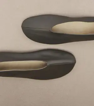 THE ROW Stella Leather Ballet Flats - Green