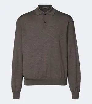 THE ROW Blainy Wool And Cashmere Polo Sweater - Brown