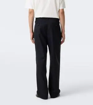 THE ROW Corley Virgin Wool Twill Straight Pants
