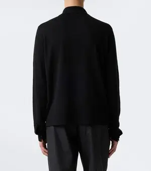 THE ROW Hilford Cashmere Polo Sweater - Black