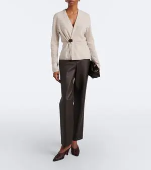 Vince Gathered Wool And Cashmere Sweater