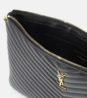 Saint Laurent Cassandre Matelassé Leather Clutch