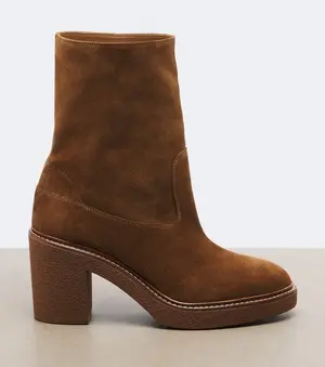 AQUAZZURA Valley Suede Ankle Boots