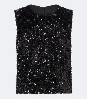 Vince Sequined Top - Black