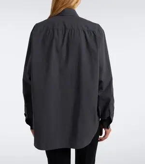 THE ROW Ludao Cotton And Silk Shirt - Grey