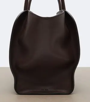 THE ROW Marlo Medium Leather Tote Bag - Brown