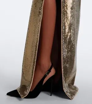 Roland Mouret Sequined Bustier Gown