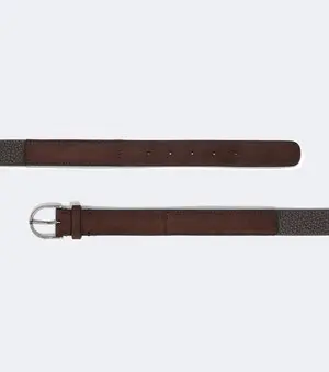 Giorgio Armani Leather And Suede Belt