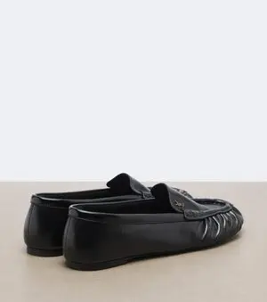 Saint Laurent Loaferino Leather Loafers