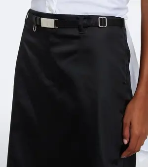 Prada Belted Re-nylon Pencil Skirt