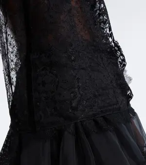 Elie Saab Sheer Lace Top