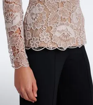 Elie Saab Guipure Lace Top