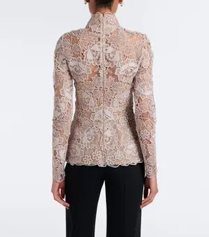Elie Saab Guipure Lace Top