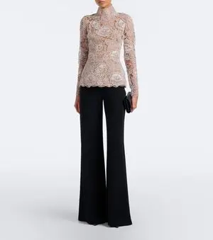 Elie Saab Guipure Lace Top