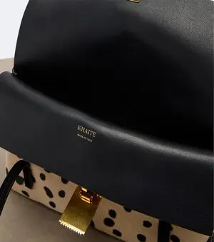 Khaite Soft Blake Small Calf-hair And Suede Shoulder Bag