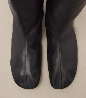 THE ROW Esther Leather Mid-calf Boots