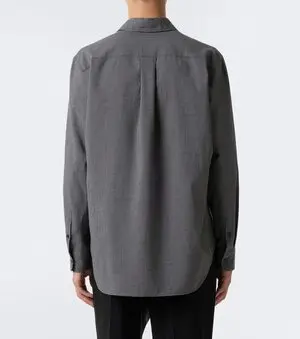 THE ROW Victor Checked Virgin Wool Shirt