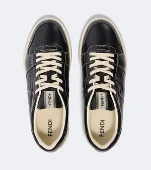 Fendi Match Leather Sneakers