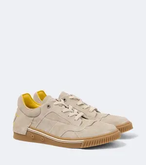Fendi Fender Suede Sneakers - Grey