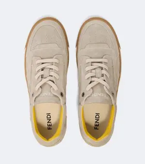 Fendi Fender Suede Sneakers