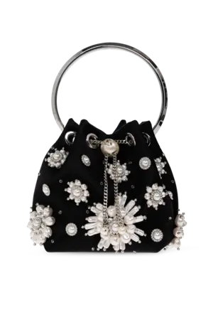 JIMMY CHOO Bon Bon Gxm’ Bucket Bag - Black