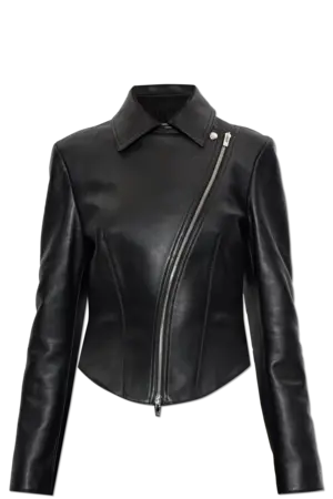 Alaïa Leather Jacket - Black