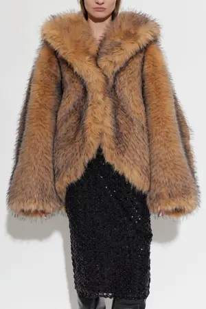 ROTATE BY BIRGER CHRISTENSEN Oversize Faux Fur Coat