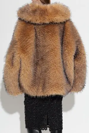 ROTATE BY BIRGER CHRISTENSEN Oversize Faux Fur Coat