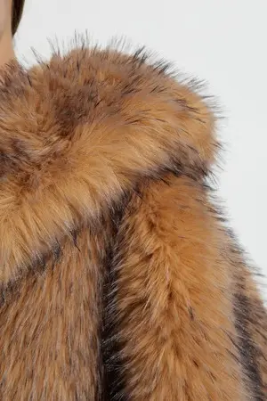 ROTATE BY BIRGER CHRISTENSEN Oversize Faux Fur Coat
