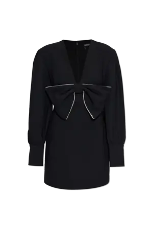 ROTATE BY BIRGER CHRISTENSEN Decorative Bow Dress - Black