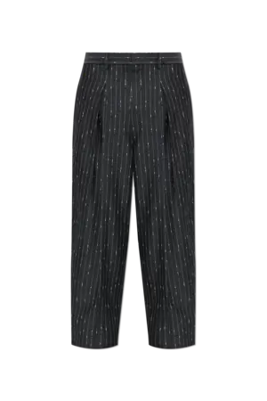 Jacquemus Losange’ Wool Trousers - Grey