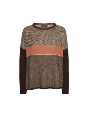ELENA MIRO` Pure Wool Sweater - Multi
