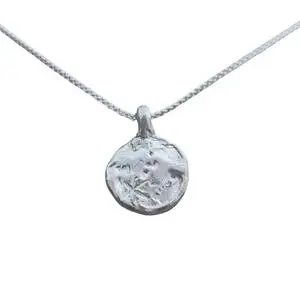 ADELE JADE La Luna Mini Necklace - Silver