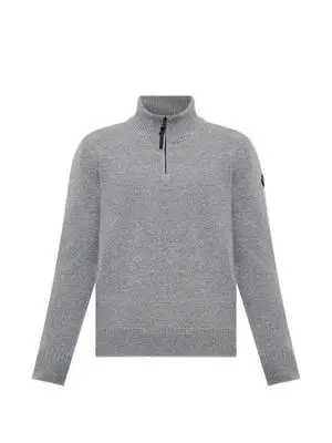 Moncler Wool & Cashmere Blend Jumper - Grey