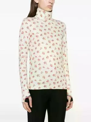 Moncler Floral-print Turtleneck Base Layer