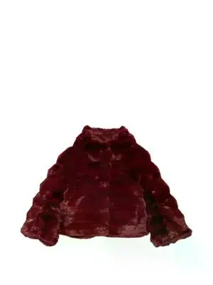 RRD Faux-fur Panelled Coat - Red