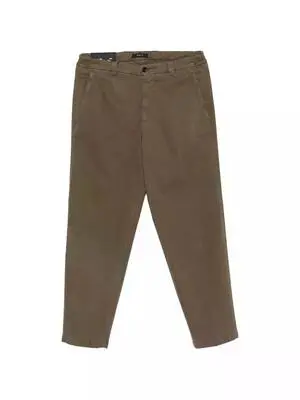 BRIGLIA 1949 Portofino Pleated Tapered Trousers - Brown