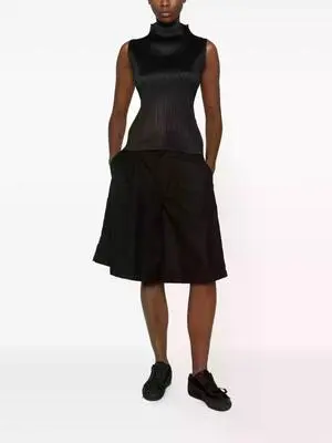 Issey Miyake Pleated High-neck Tank Top