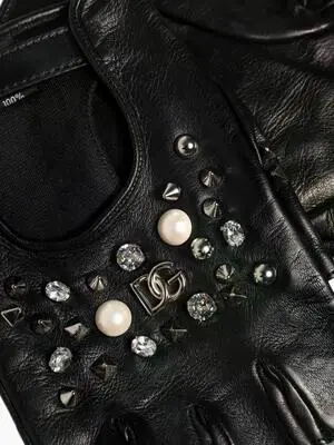 Dolce & Gabbana Embellished Fingerless Gloves