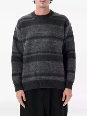 Comme Des Garçons Horizontal-stripe Sweater - Grey
