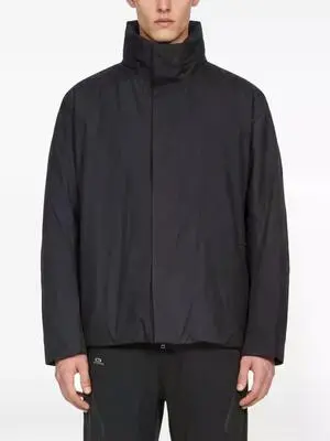Veilance High-neck Concealed-fastening Coat