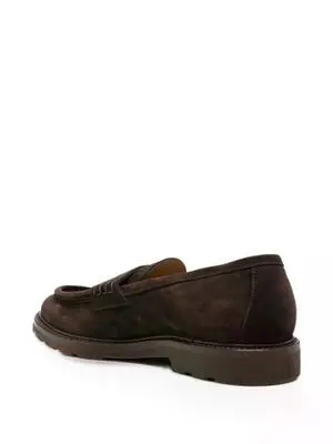 HENDERSON BARACCO Suede Penny Loafers - Brown