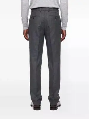 BRIGLIA 1949 Belted Pressed-crease Trousers