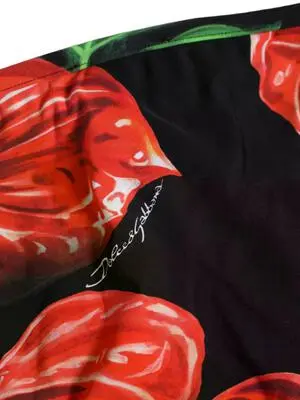 Dolce & Gabbana Floral-print Side-tie Bikini Bottoms